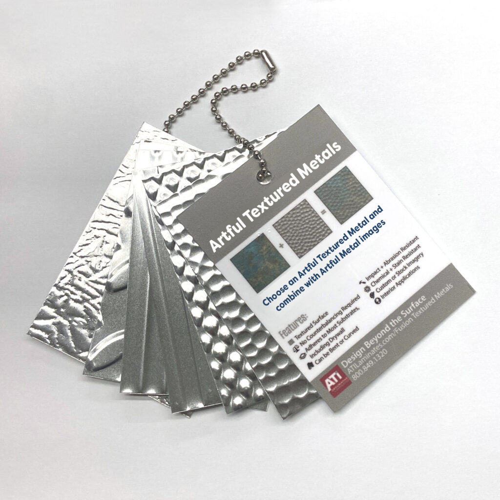 Artful Textured Metals Sample Chain (051.001) | ATI Decorative Laminates